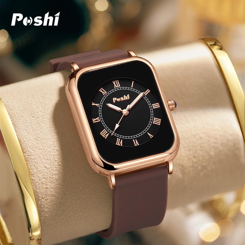 POSHI Korean Version Square Quartz Watch relo for Women Fashion ...