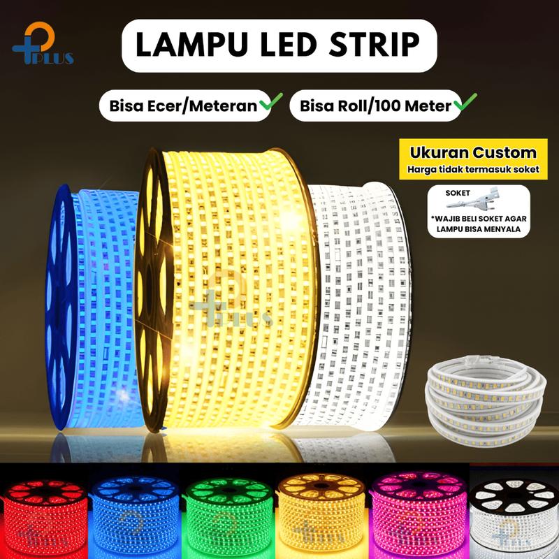 [ Pplus ] Paket 1 Set Lampu Led Strip 5050 /Paket 1 Set Lampu Selang ...