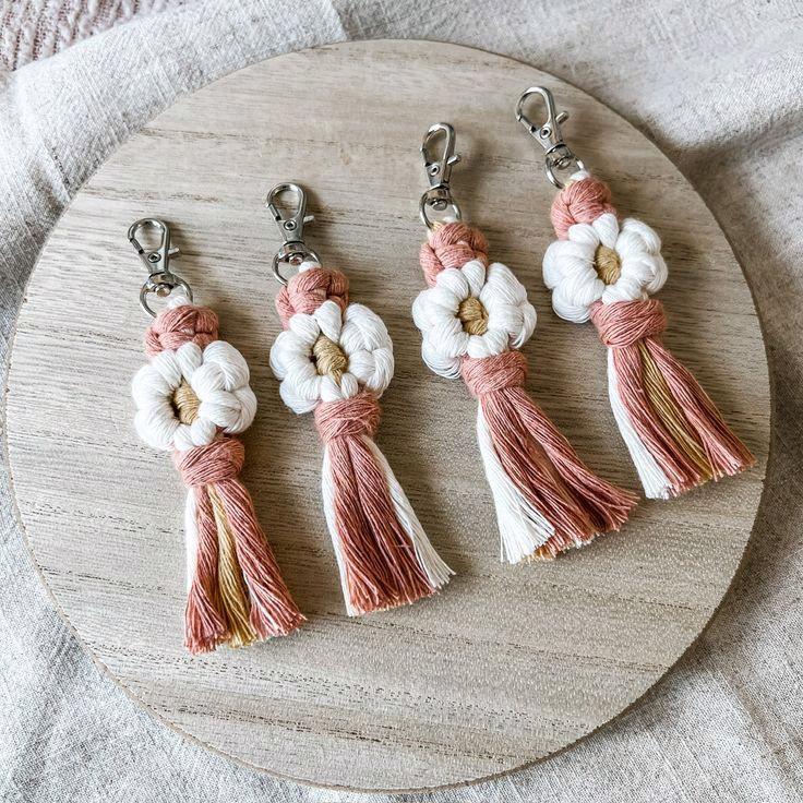 Keychain Bag Charm Gantungan Kunci Tas Macrame Wanita - Shop | Tokopedia