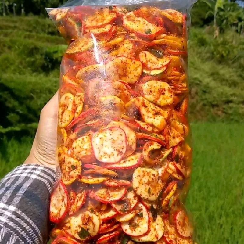 Kerupuk seblak kencur Pedas Daun Jeruk Seblak Kering 500 Gram - Snacks ...