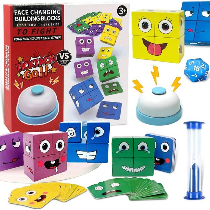 Wooden Expressions Matching Cubes Board Game Ticktack Go !! - Shop ...
