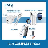 Promo [Paket Wajib for iPhone 17 ] RAPAtech Charger ZEN GaN AVS 45W ...