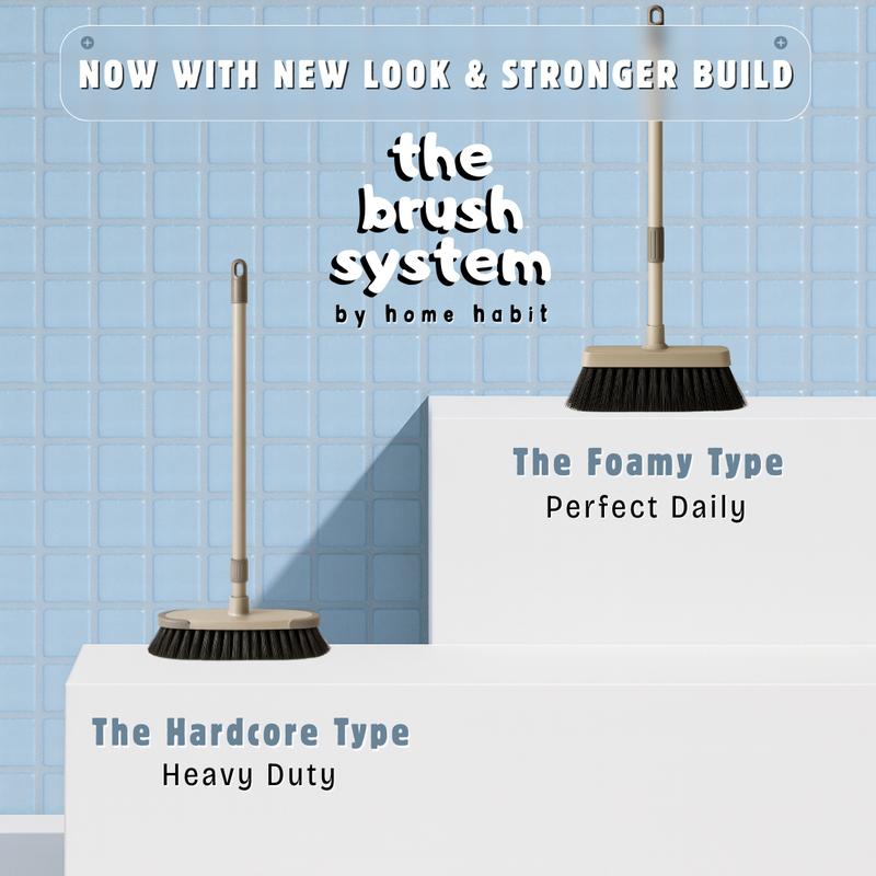 The Brush System by Home Habit - Toilet Brush, Long Handle Brush ...
