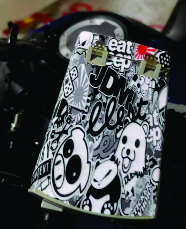 Motorbike Slim IU unit stickers (cartoon design2) - TikTok Shop Singapore