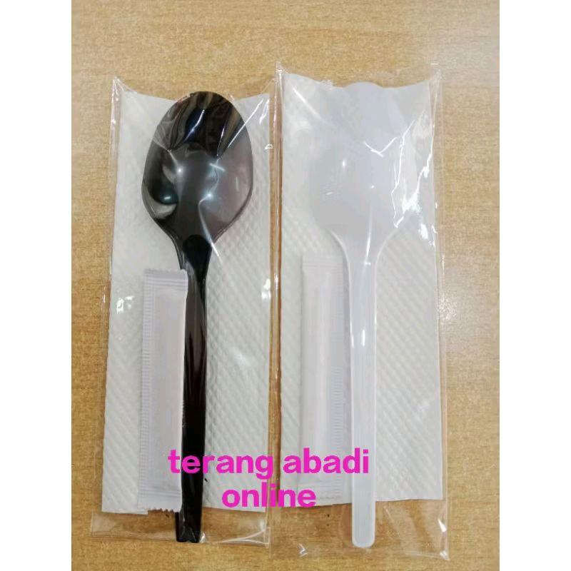 (10) Pcs Set Sendok Plastik Tisu Tusuk Gigi Murah / Sendok Steril ...