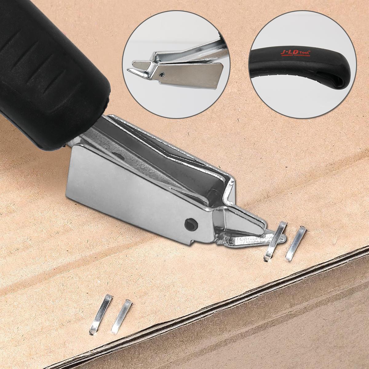 JLD 3-In-1 Upholstery Stapler Gun + U/D/T Staples + Staple Remover ...