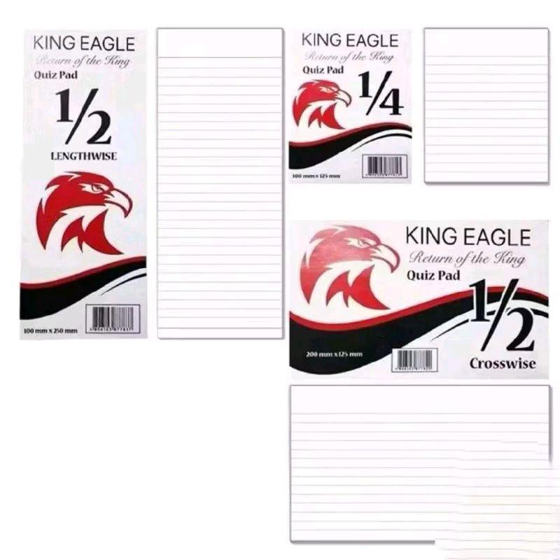 Writing Pad Paper Grade 1-4 1/2 Crosswise Quiz Pad and Intermediate ...