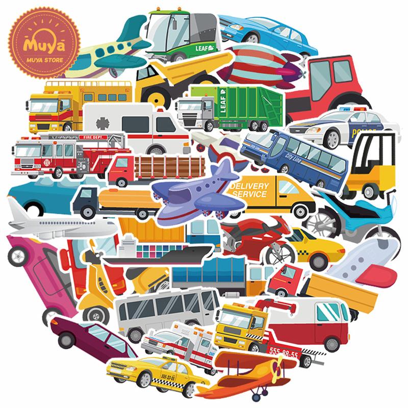 MUYA 50pcs Vehicle Car Stickers Truck Stickers Waterproof Graffiti ...