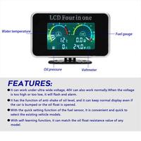Jual 4 in 1 / 3 in 1 LCD -12V / 24V Pengukur Digital LCD Pengukur ...