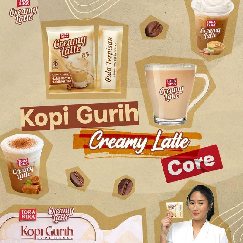 cofe creamy latte 23gr isi 10 sachet hadia sendok korea - Shop | Tokopedia