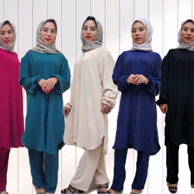 set sally set muslimah, set baju seluar , set muslimah - TikTok Shop ...