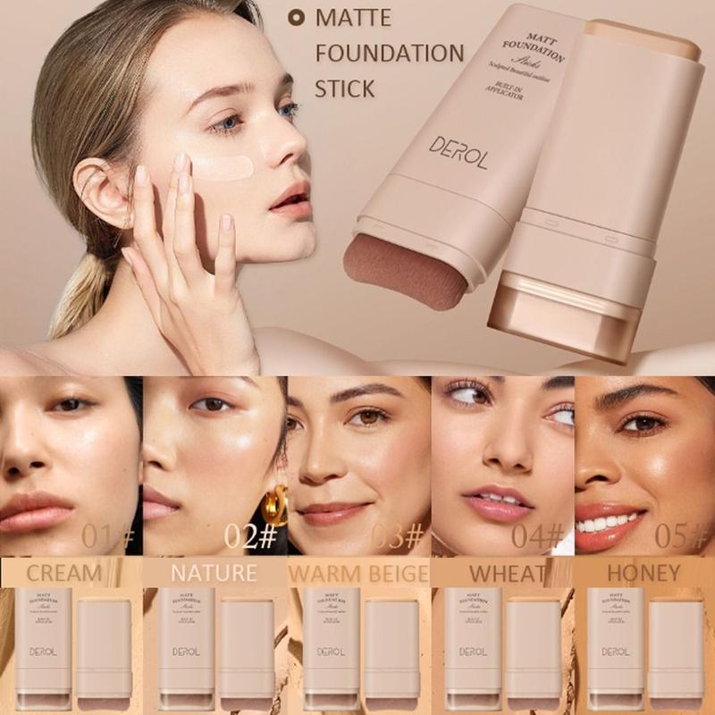 New Velvet Matte Foundation Stick Waterproof Long-lasting High - TikTok ...