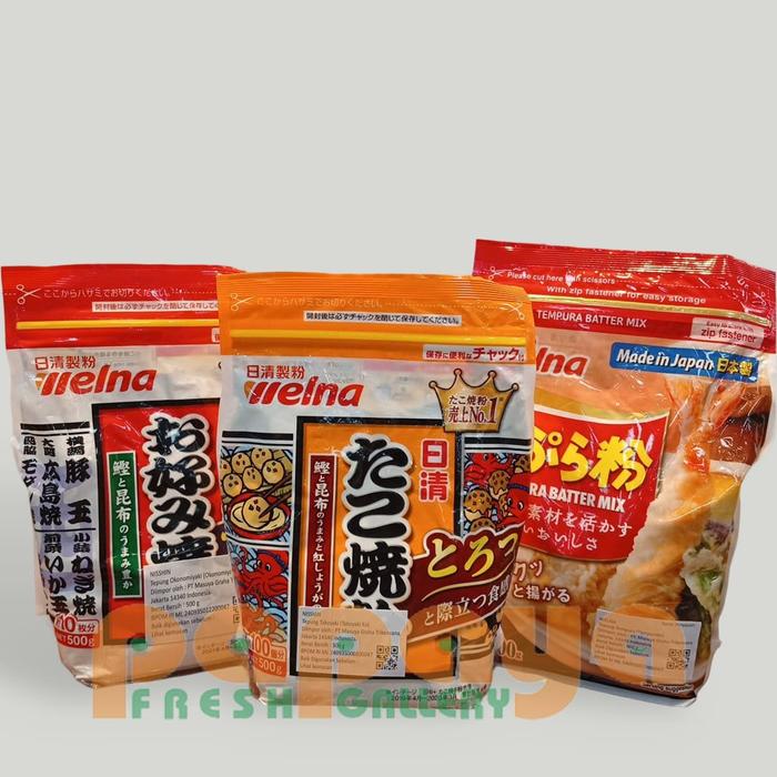 Jual Nisshin Welna Tepung Jepang 500gr - Takoyaki Okonomiyaki ...