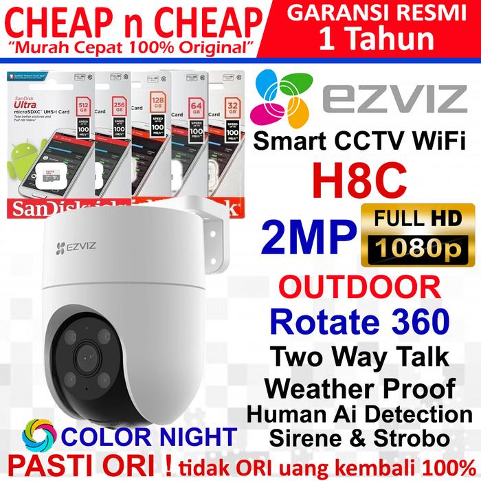Jual Ezviz H8C 2MP 3MP 4MP 5MP 8MP Outdoor Rotate 360 2K 2K+ 3K 4K ...