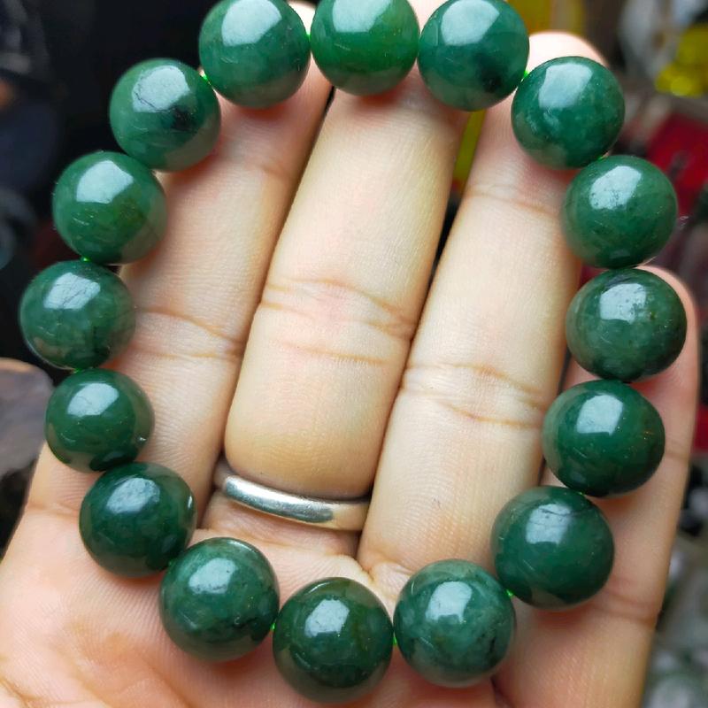 Gelang Jade 12.7mm Warna Hijau Zaitun Gelap 100% Batu Jadeit - TikTok ...