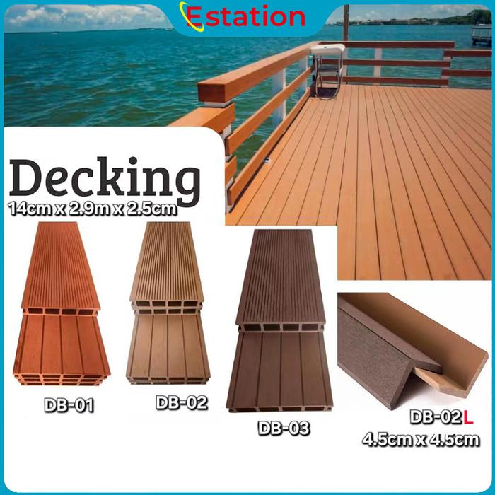 Jual Lantai WPC Decking Outdoor 14 CM x 290 CM x 2,5 CM / WPC FLOORING ...