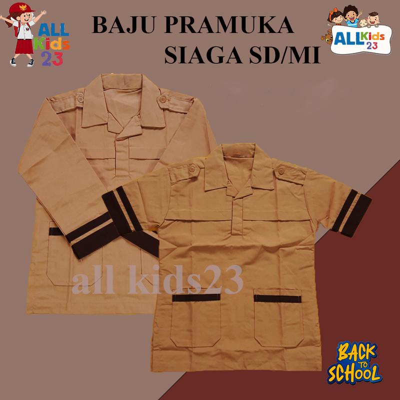 seragam pramuka siaga SD lengan panjang full kancing/dua kancing - Shop ...