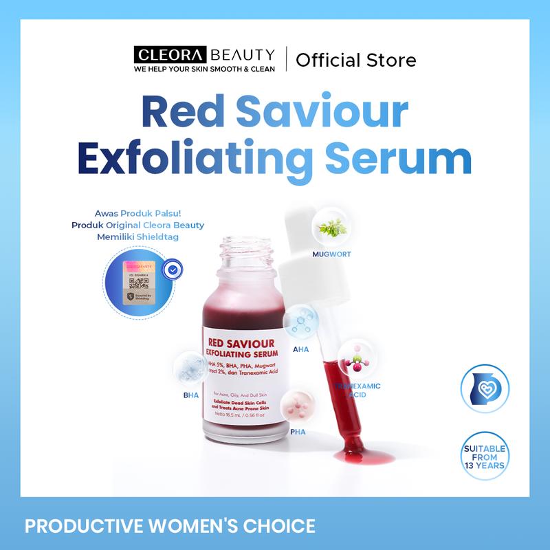Cleora Beauty Red Saviour Exfoliating Serum - Serum Exfolias - Shop ...