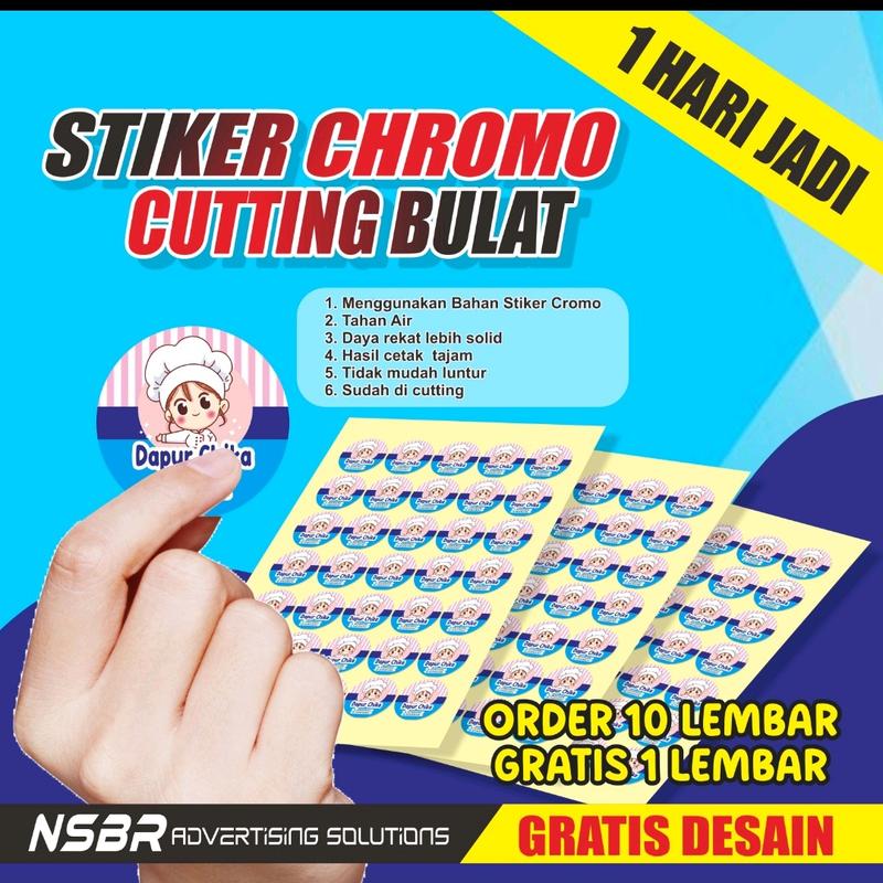 Cetak Stiker Logo/Label Makanan isi 40 Pcs. UK 5x5 CM - Shop | Tokopedia