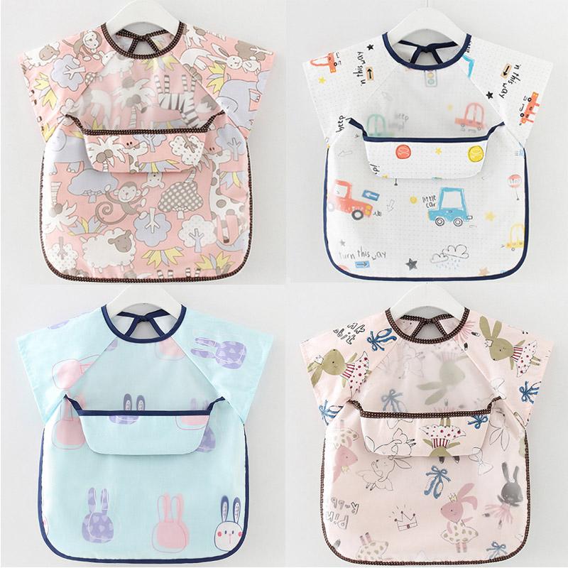 Cartoon Baby Bibs Waterproof EVA Sleeveless Bib Apron For Newborn ...