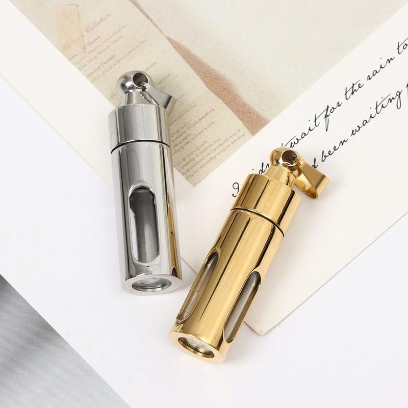 Kalung DIY, Uniseks, Fesyen, Loket Botol Minyak Wangi, Tiub Kaca ...