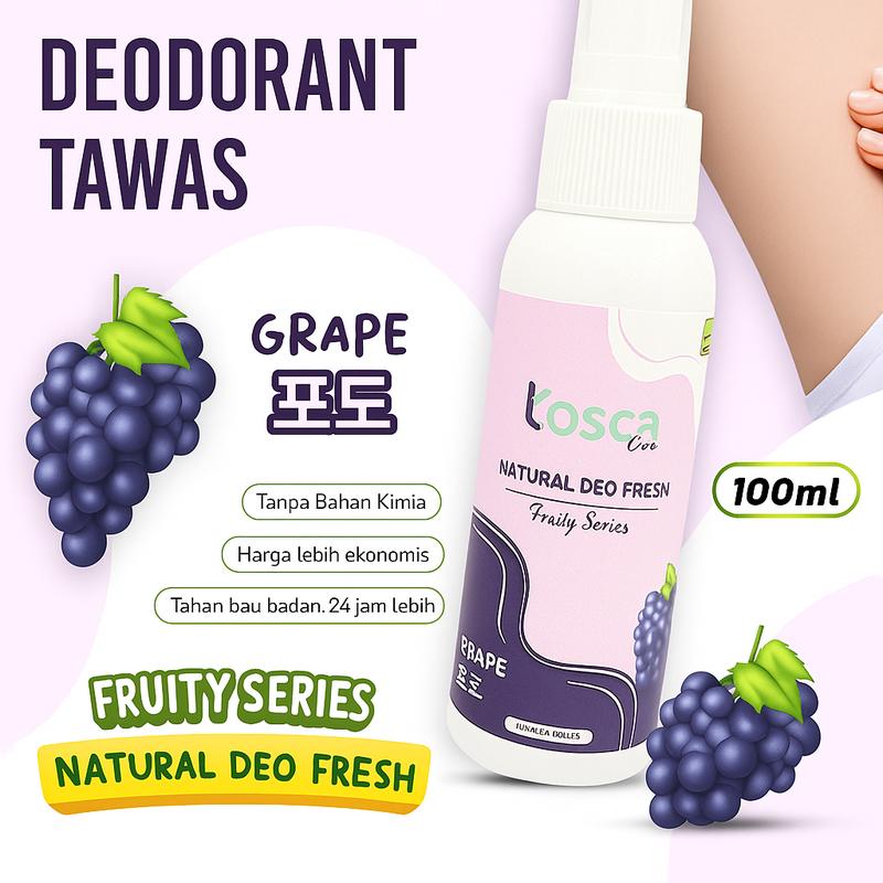 Tosca Care Deodoran Tawas Spray 100ml Wangi Grape Segar Mencegah Bau ...