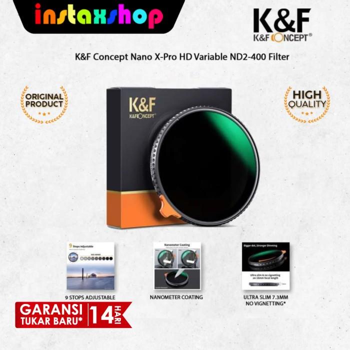 Promo K&F Concept Ultra thin ND2-400 Nano X Waterproof high definition ...