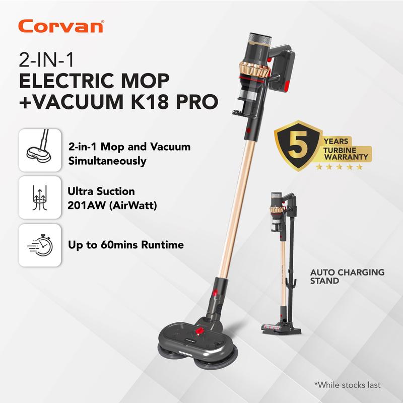Corvan 2 In 1 Cordless Vacuum Cleaner & Cordless Mop K18 Pro - TikTok ...