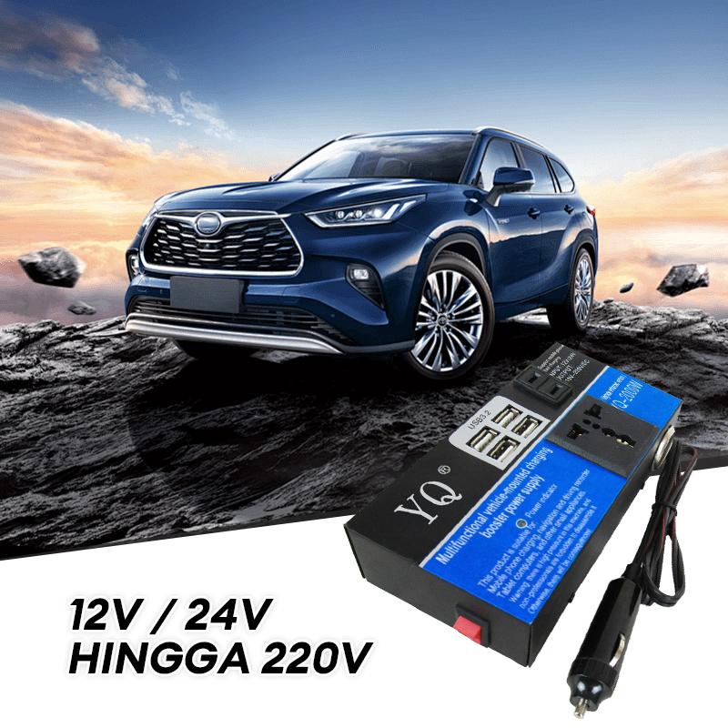 Inverter Mobil 12V/24V ke 220V Konverter Daya dengan Proteksi untuk ...