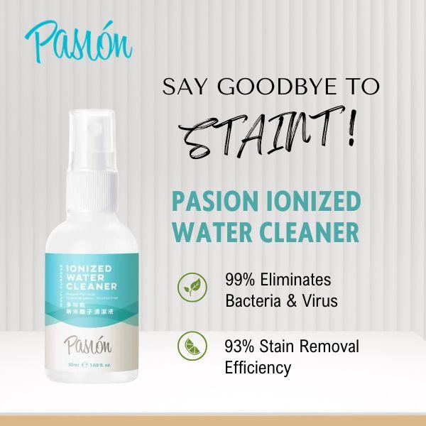 Pasion Ionized Water Cleaner 50ml | Eliminate Bacteria & Virus | Stain ...