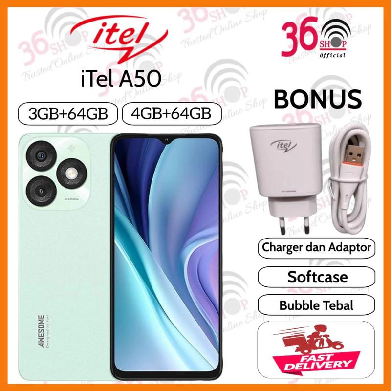 [3636.Shop] iTel A50 [3GB+64GB] [4GB+64GB] Garansi resmi 1 Tahun - Shop | Tokopedia