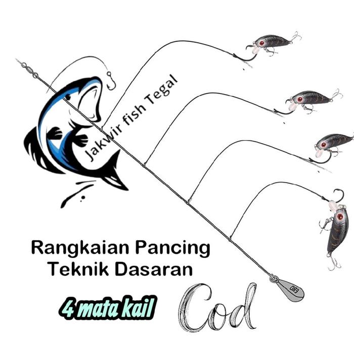 Jual Set Rangkaian Kail Dasaran Pancing Lengkap Termasuk Timah Untuk ...