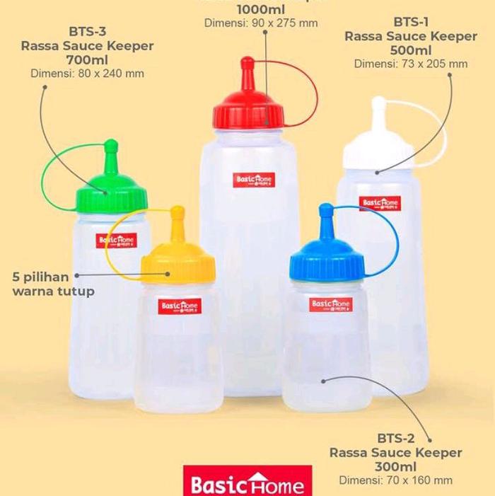 Jual Botol Kecap Saos Plastik Merek Lionstar Basic Home - BTS-3 (700 ...