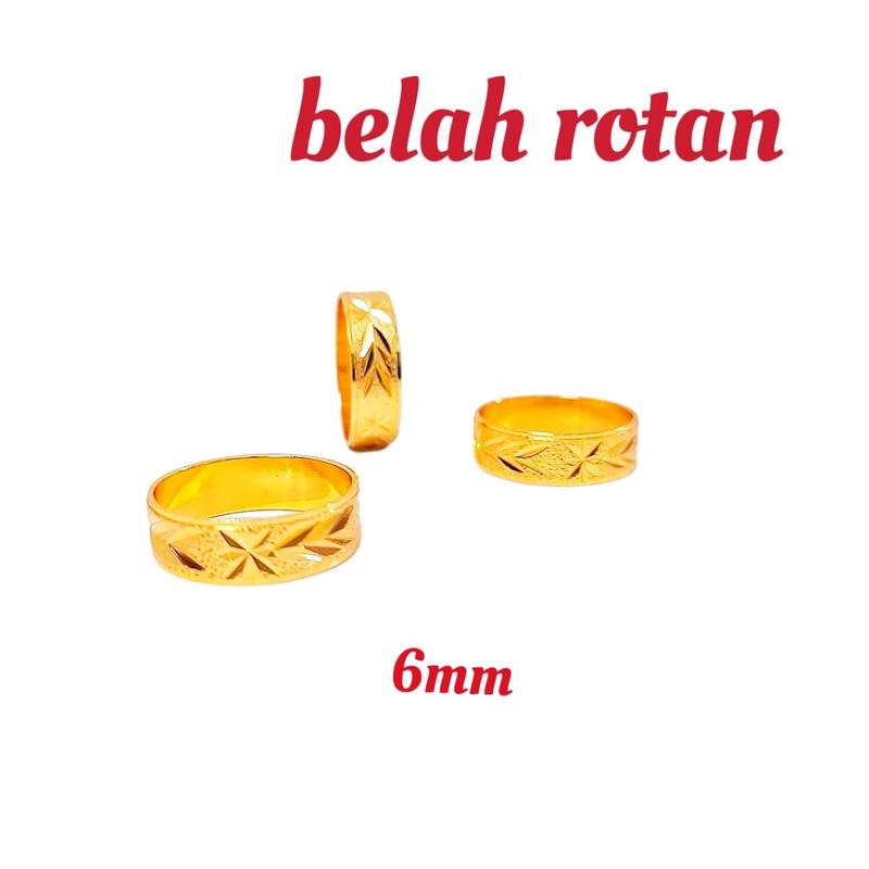 Cincin Belah Rotan 6mm Rings Gold Plated - Latest Fashion Accessories ...