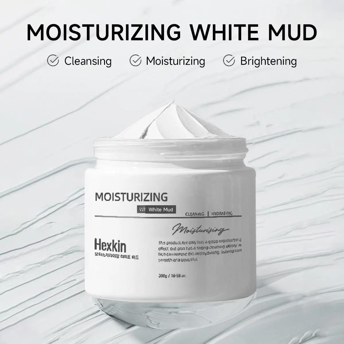 [HexKin Official] Hexkin Moisturizing White Mud Mask | Cleansing ...