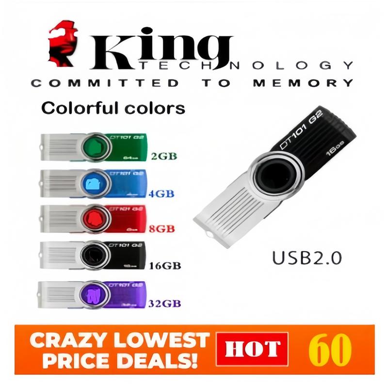 Kings Flash Drive Data Traveler - Rotatable U Disk USB 2GB 4GB - TikTok ...