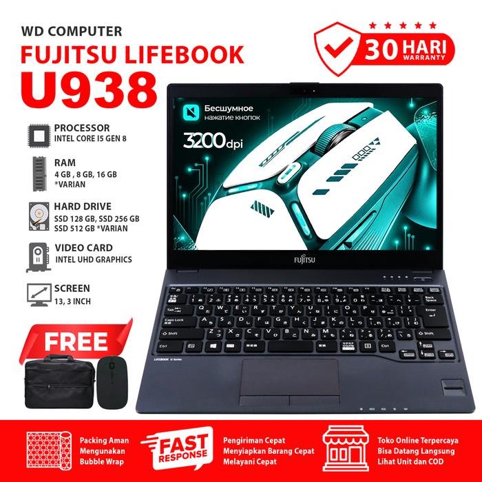Promo Fujitsu Lifebook U938 Spesial Japan Edition Laptop Ultra Slim ...