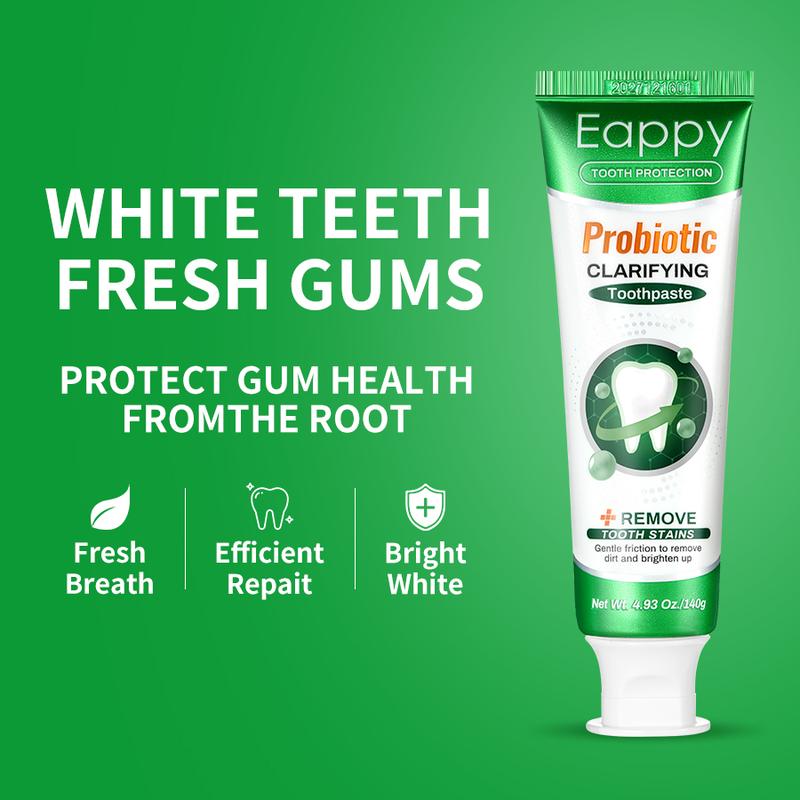 Eappy Probiotic Clarifying Toothpaste | Gigi putih bersinar tanpa ...