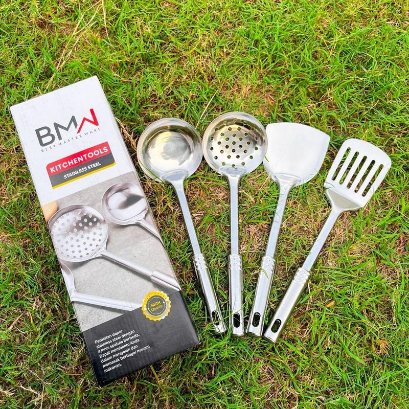 SPATULA STAINLESS STEEL SUTIL SET SODET ALAT MASAK DAPUR KITCHEN TOOLS ...