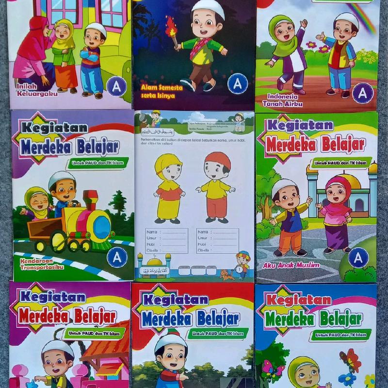 COD Kurikulum Merdeka Islam PAUD TK - Paket 8 Buku + Gratis Buku - Shop ...