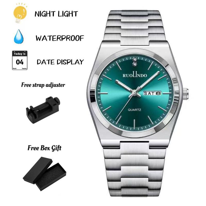 Stainless Steel Waterproof Watch for Men Quartz Watch Men Fashion ...