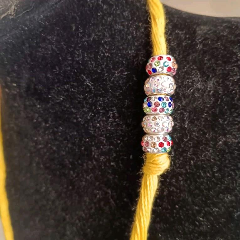 (SPECIAL DISCOUNT) Multicolour stone beads with manjal thali - TikTok ...