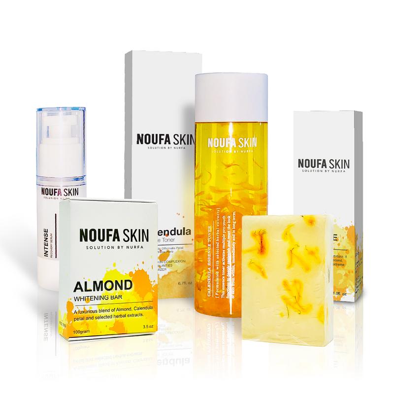 NOUFA SKINCARE / CALENDULA TONER / CALENDULA SERUM / ALMOND SOAP ...