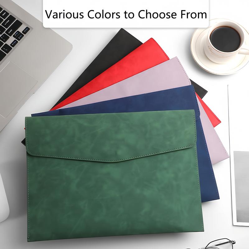 Leather Document Bag A4/US Letter Paper File Bag Folder Bag Document ...