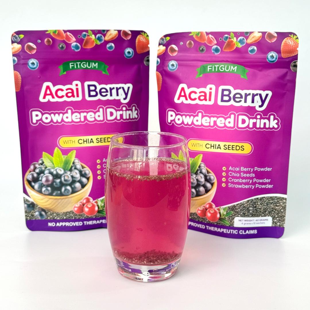 [BUY 3 GET 3 Free Bottle ] Fitgum Acai Berry Drink with Chia seeds ...