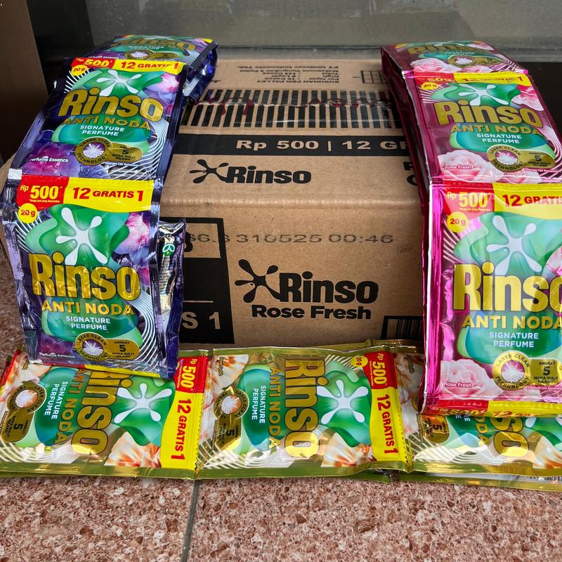 PAKET 1 KARDUS/104pcs RINSO CAIR 500AN KEMASAN 20ML - Shop | Tokopedia