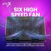 Promo Cooling pad JETE LX1 pendingin Laptop notebook cooler gaming RGB ...