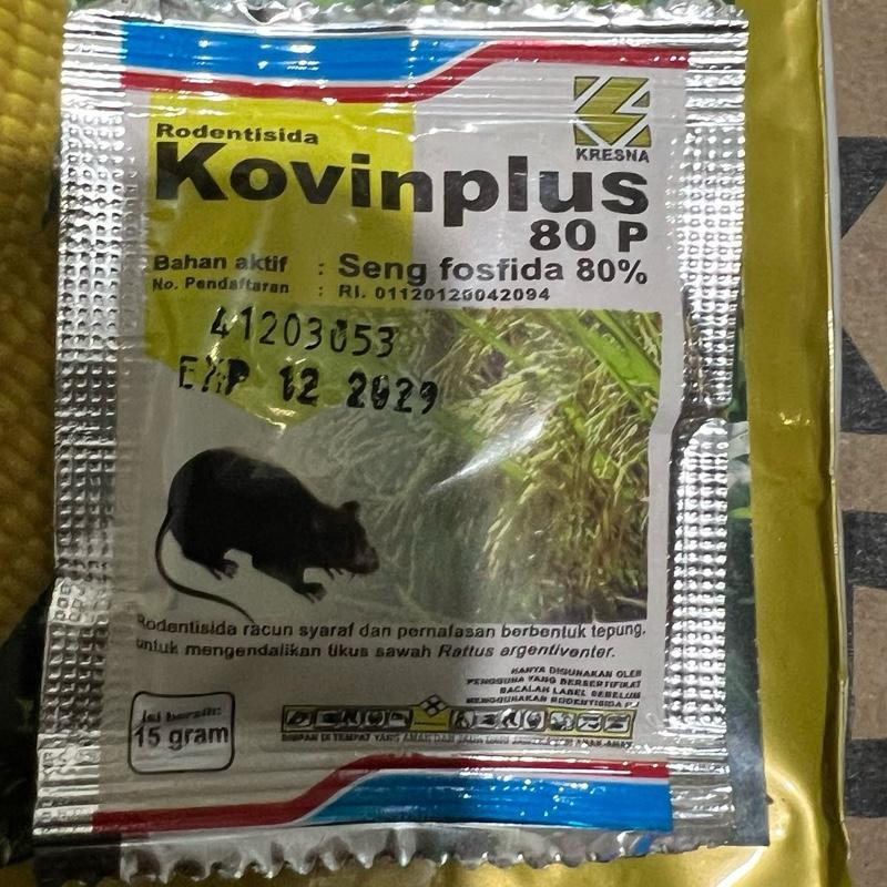 RODENTISIDA KOVINPLUS 80p BAHAN AKTIF SEBG FOSFIDA 80% ORIGINAL - Shop ...