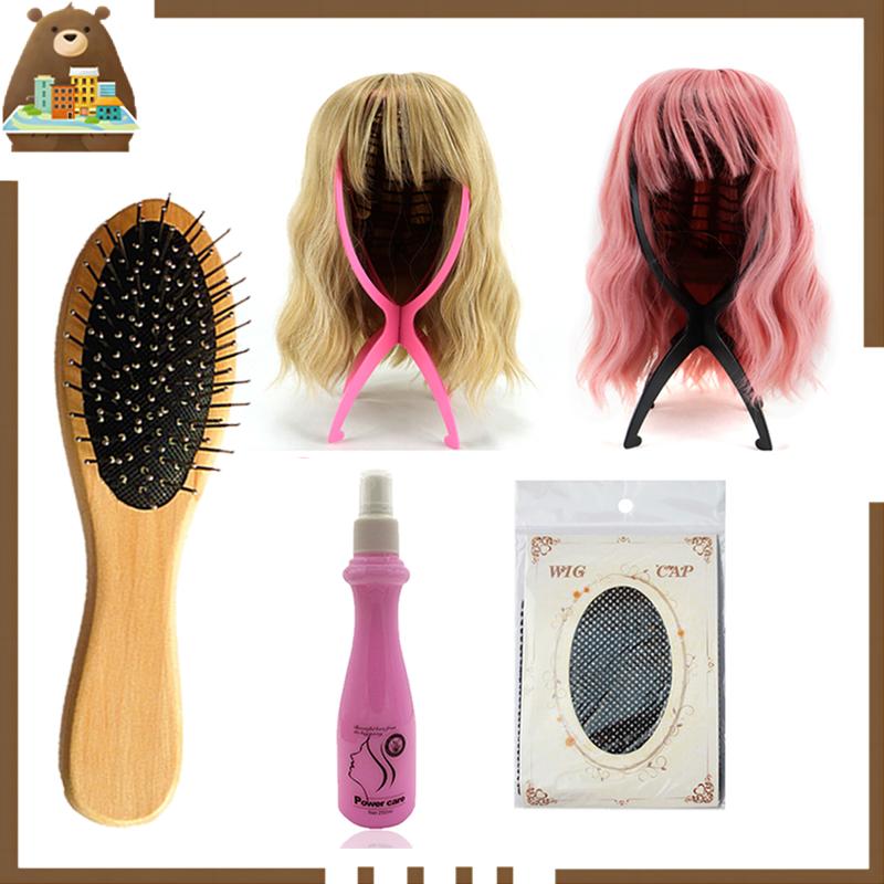 Perawatan Wig Perawatan Rambut Palsu Wig Stand Holder Jaring - Shop ...