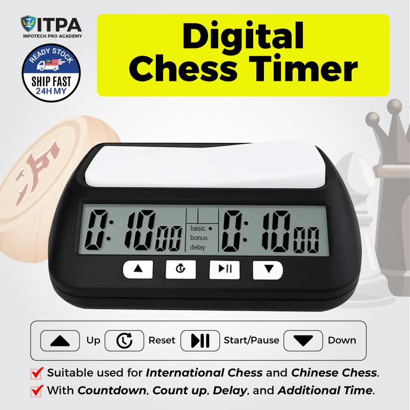 Chess Clock Professional Digital Chess Timer Count Up Down Timer - TikTok Shop Malaysia